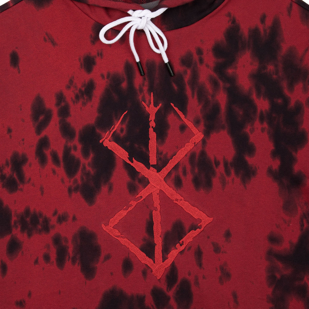 Berserk Brand of Sacrifice Red Acid Wash Hoodie | Official Apparel ...