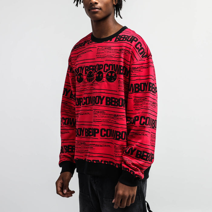 Cowboy Bebop Magenta Crew Neck Sweatshirt - Cowboy Bebop | Atsuko