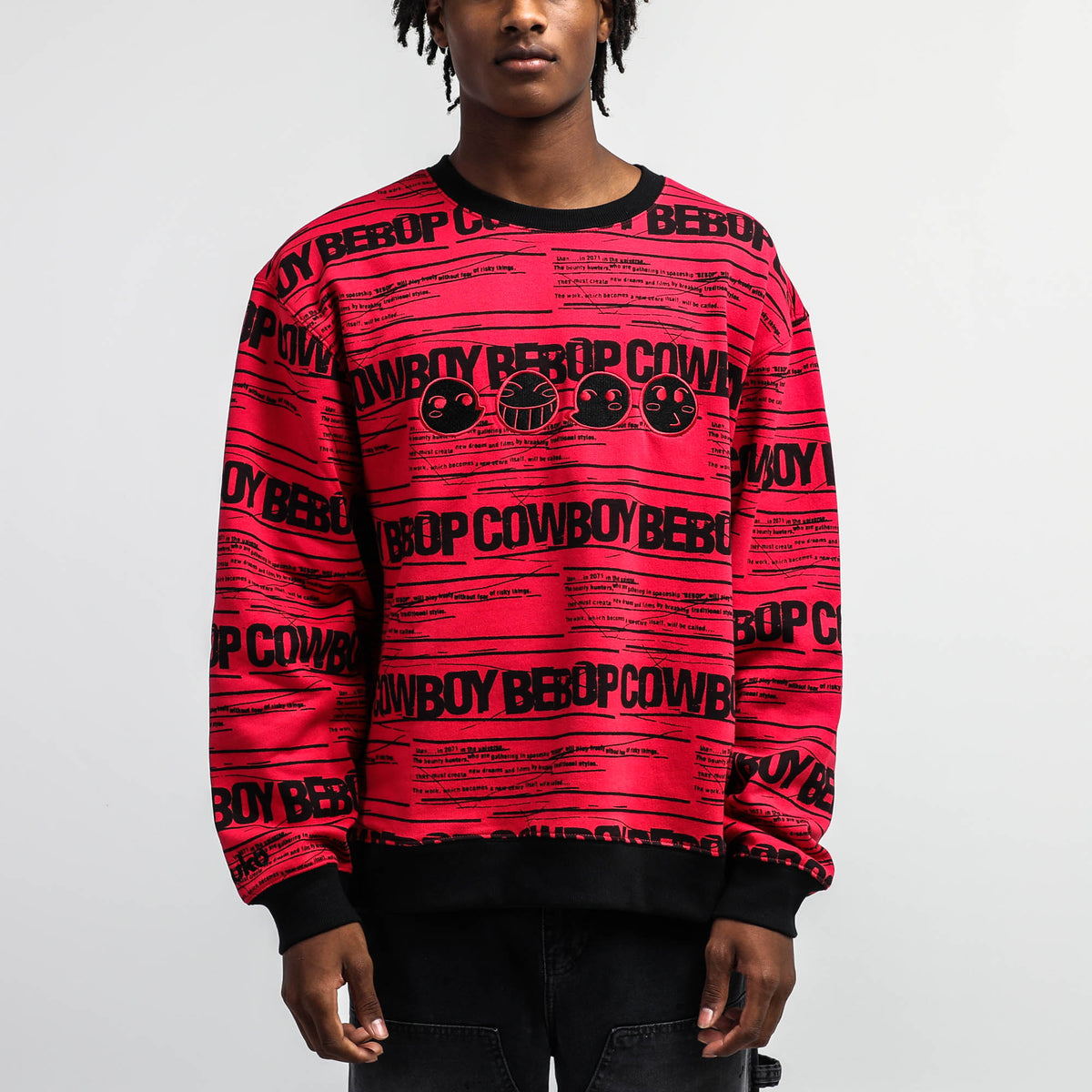 Cowboy Bebop Magenta Crew Neck Sweatshirt - Cowboy Bebop | Atsuko