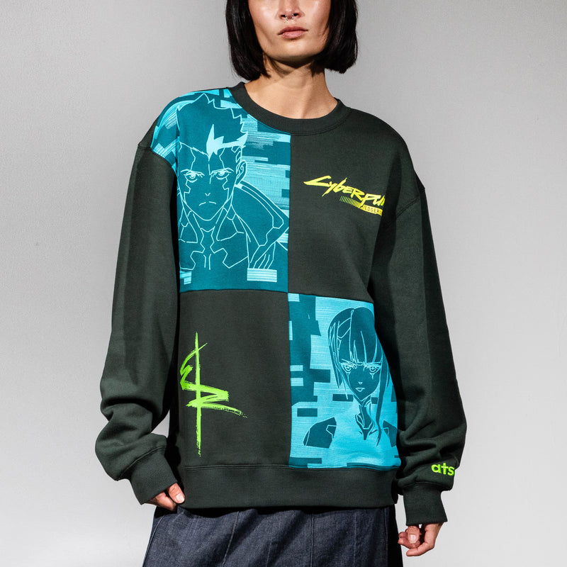 Cyberpunk: Edgerunner David & Lucy Crew Neck Sweatshirt | Official Apparel & Accessories ...