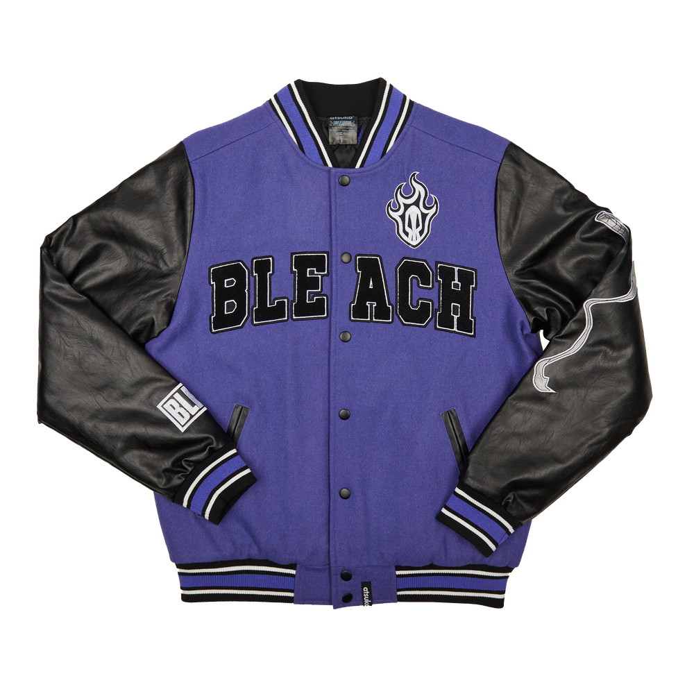 Ichigo Kurosaki Purple Varsity Jacket | Official Apparel & Accessories ...