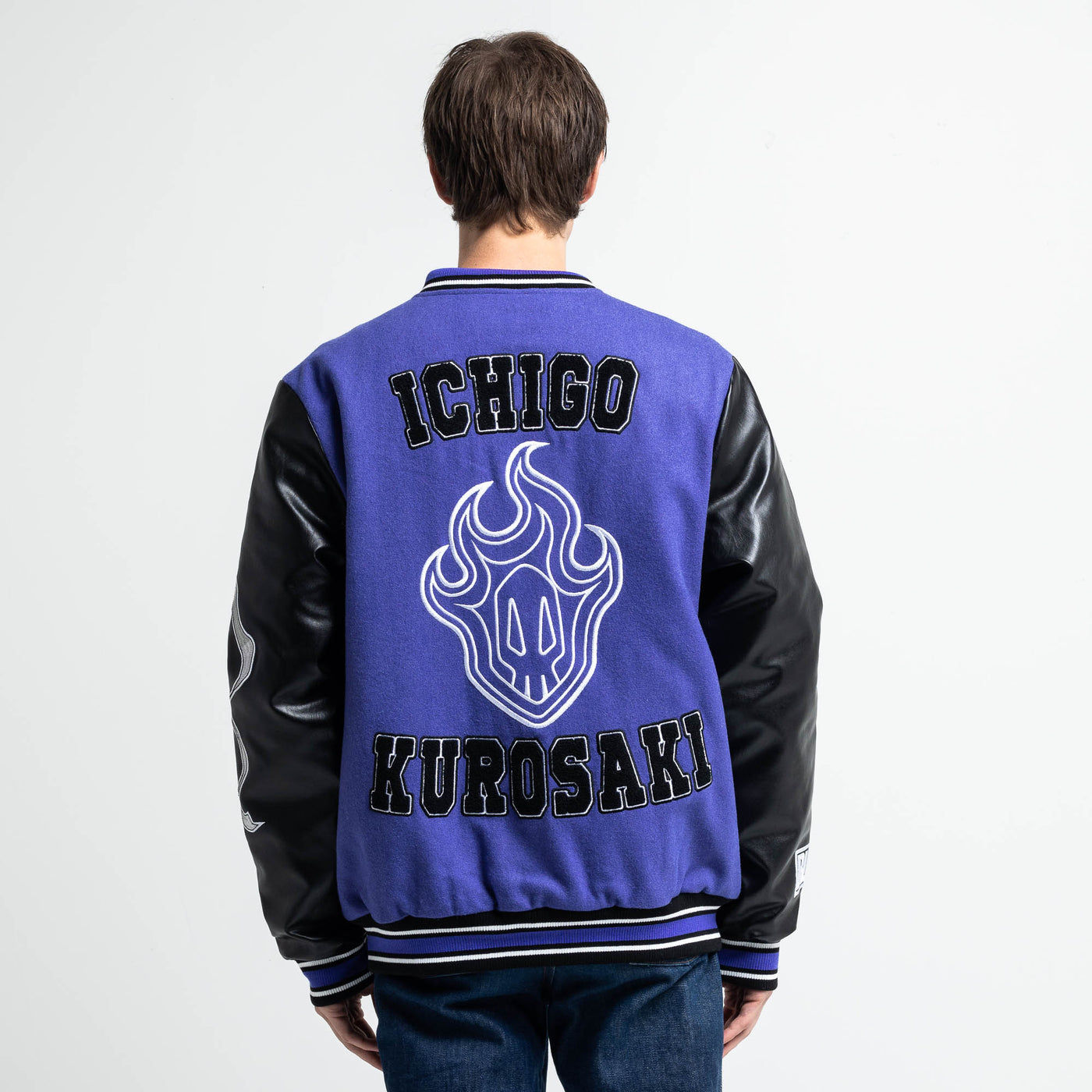 Ichigo Kurosaki Purple Varsity Jacket | Official Apparel & Accessories ...