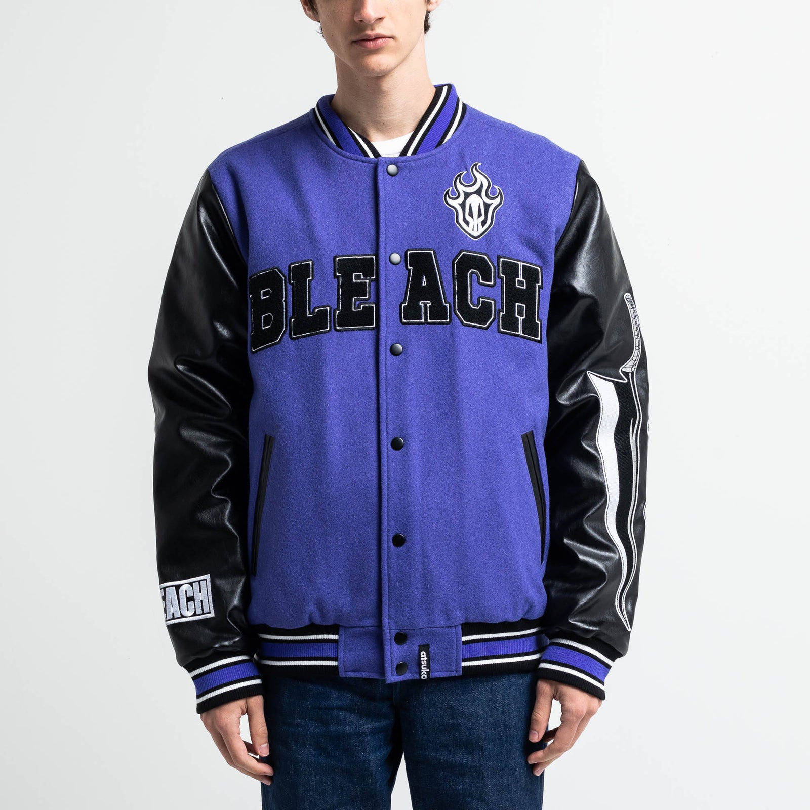 Ichigo Kurosaki Purple Varsity Jacket | Official Apparel & Accessories ...