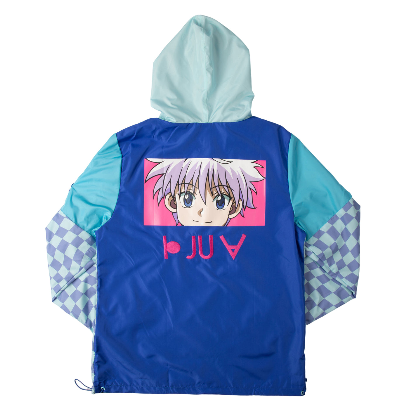 Hunter X Hunter Killua Blue Checkered Anorak | Official Apparel ...
