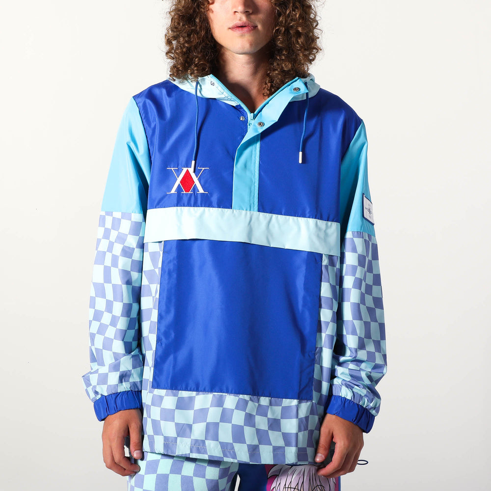 Hunter X Hunter Killua Blue Checkered Anorak | Official Apparel ...