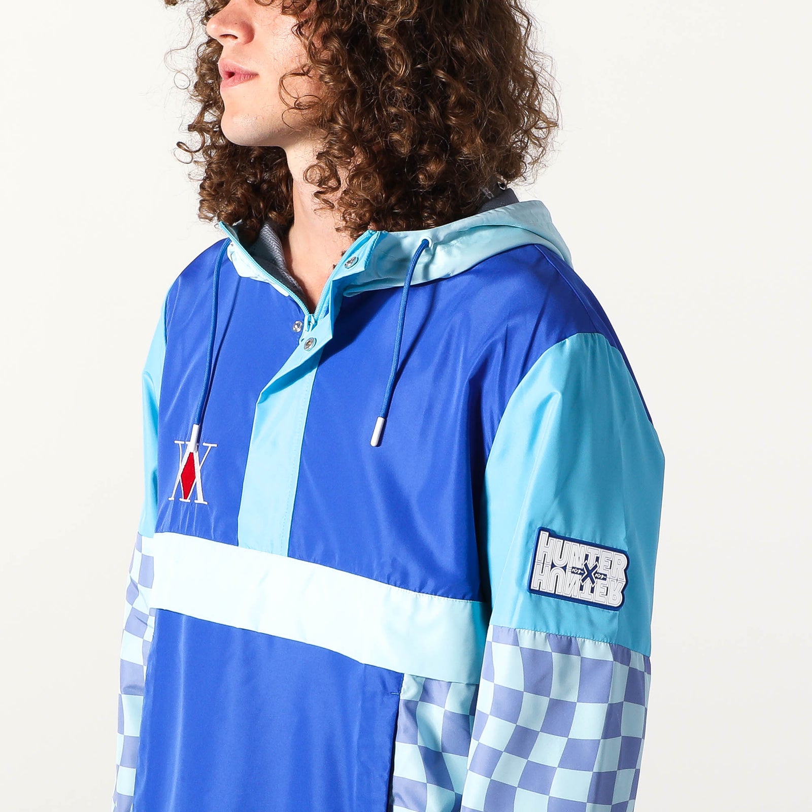 Hunter X Hunter Killua Blue Checkered Anorak | Official Apparel ...
