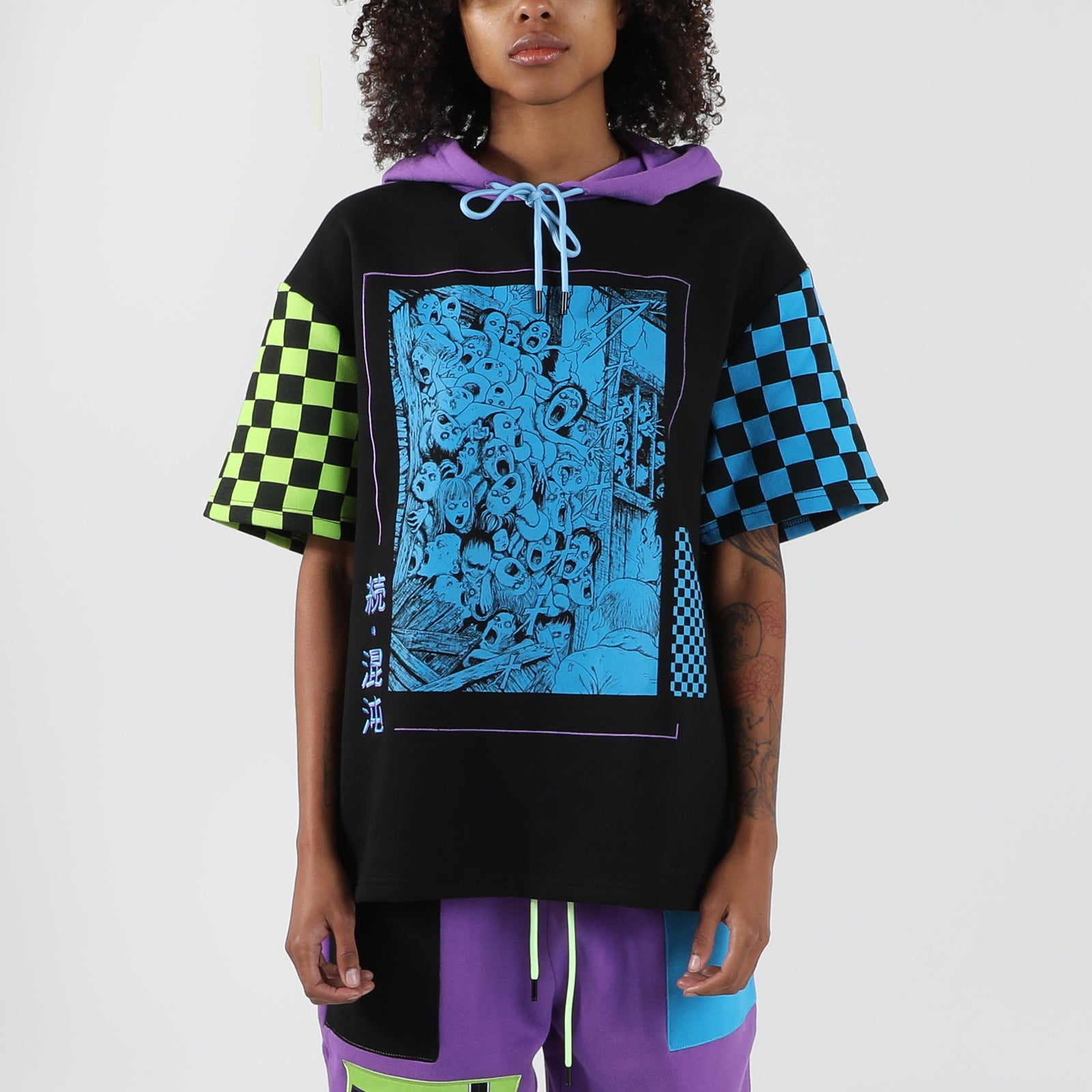 Uzumaki Glow In The Dark Short Sleeve Hoodie | Official Apparel & Accessories | Atsuko - Junji ...