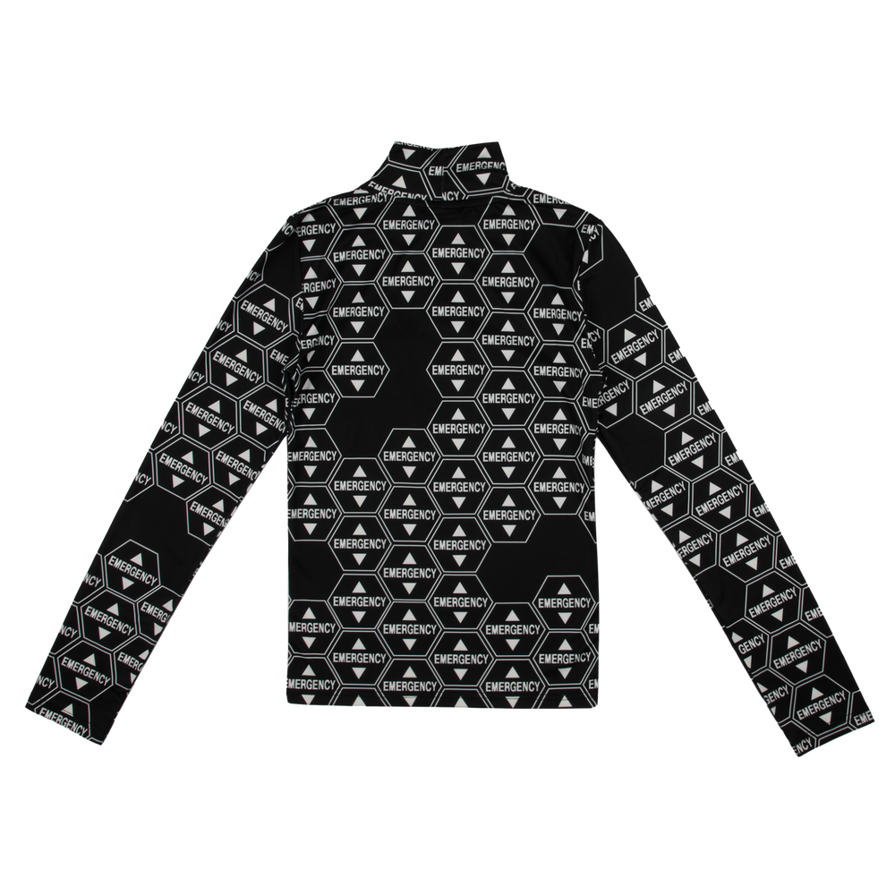 Evangelion NERV Emergency Mock Black Turtleneck | Official Apparel ...