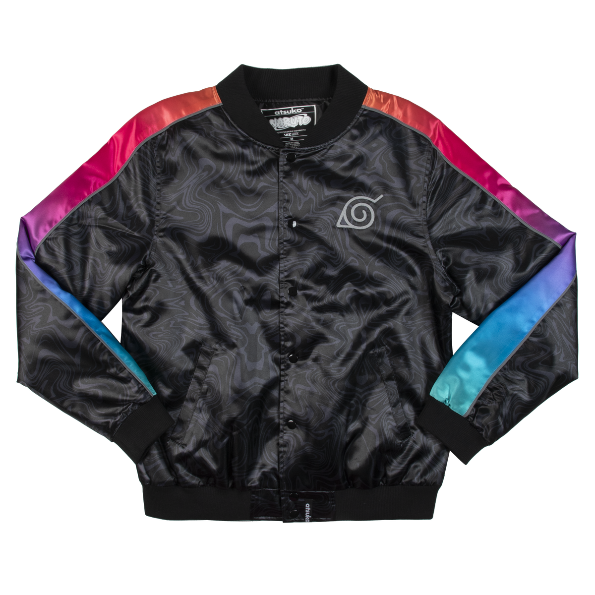 Naruto Black Bomber Jacket | Official Apparel & Accessories | Atsuko ...