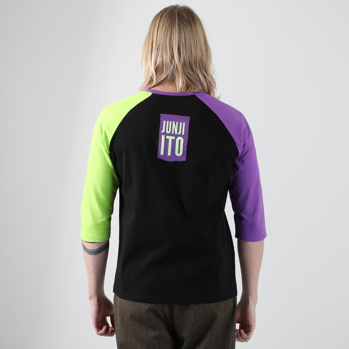 Uzumaki Glow In The Dark Raglan | Official Apparel & Accessories | Atsuko - Junji Ito | Atsuko