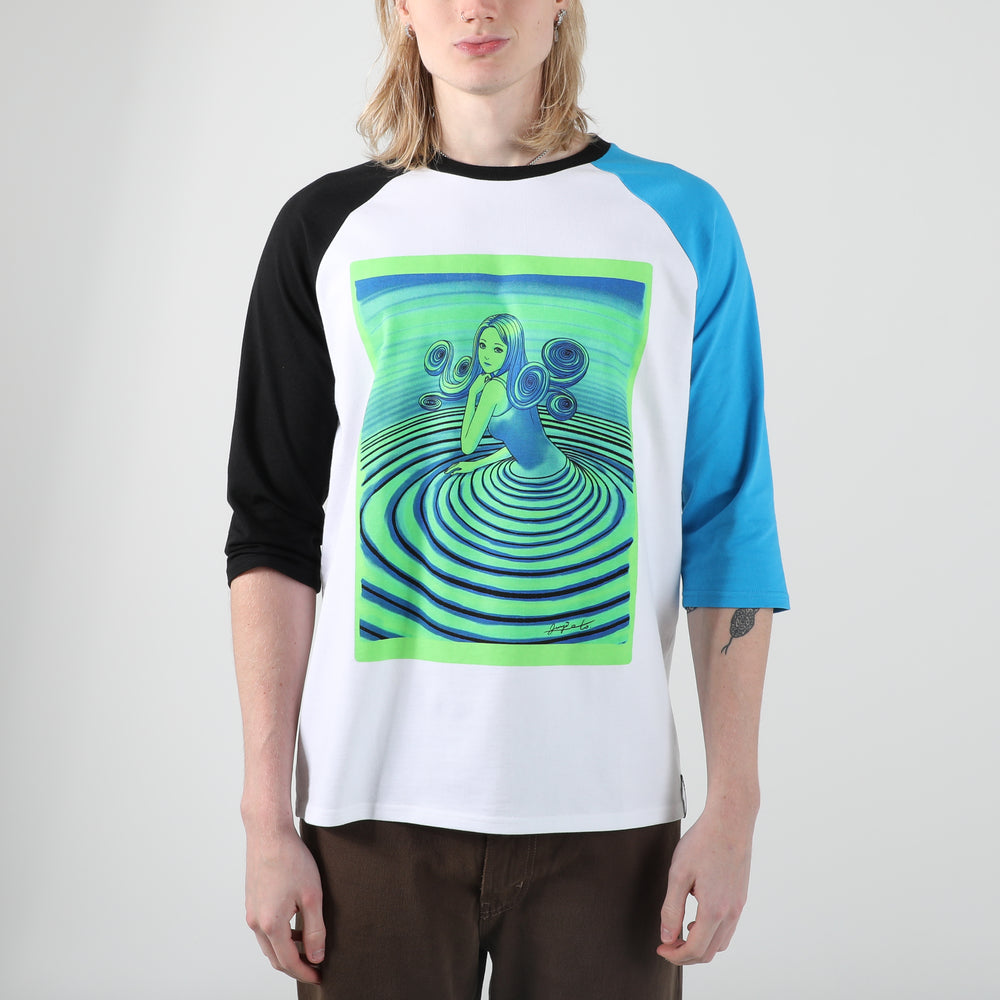 Uzumaki Poster Kirie Raglan | Official Apparel & Accessories | Atsuko - Junji Ito | Atsuko